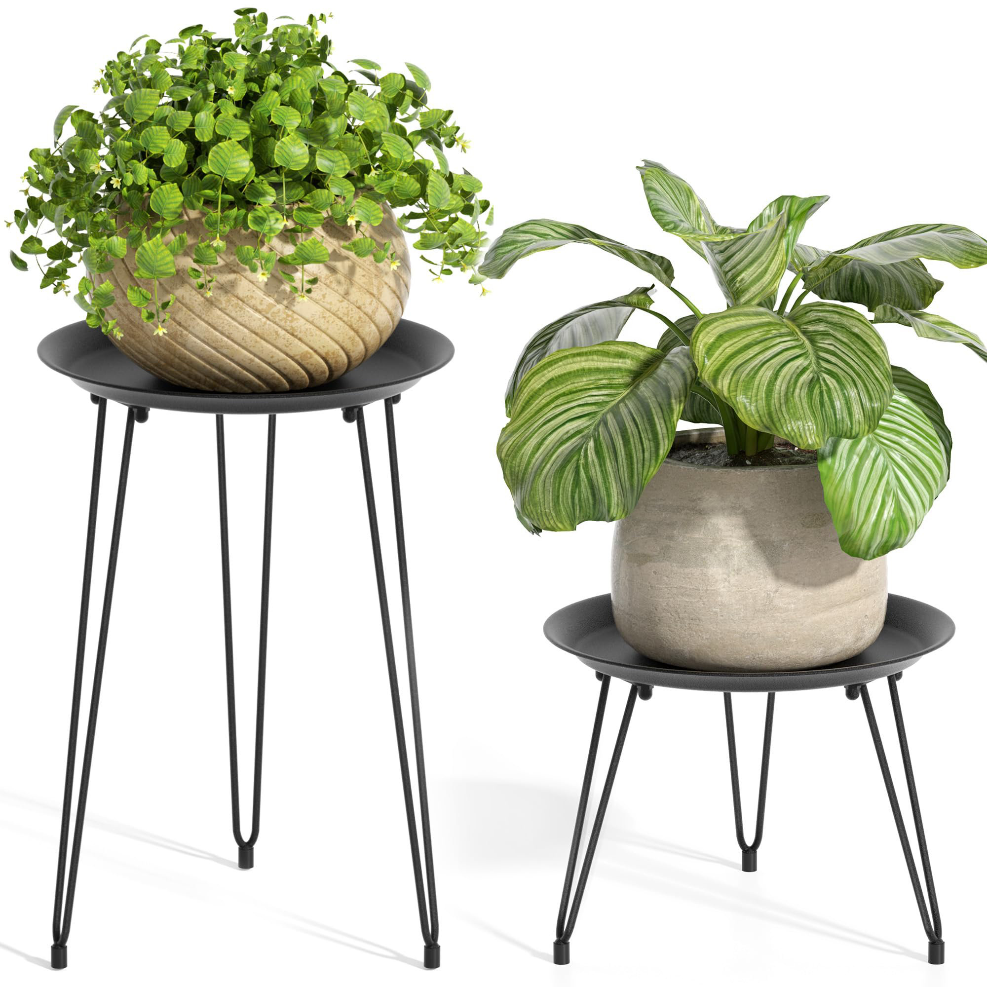 George Oliver Plant Stand Indoor, Metal Plant Stand Round Plant Table ...