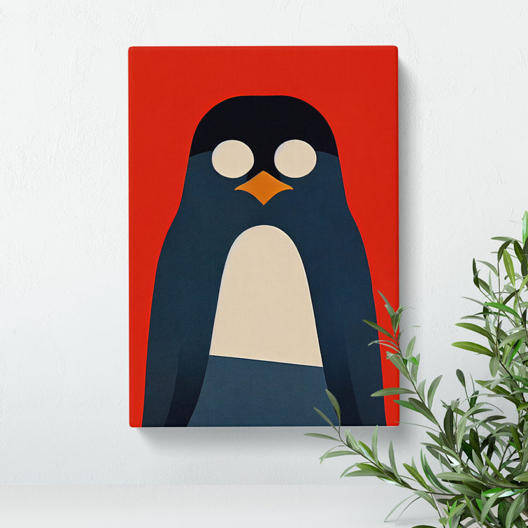 House of Hampton Penguin Abstract Art No.4 | Wayfair.co.uk