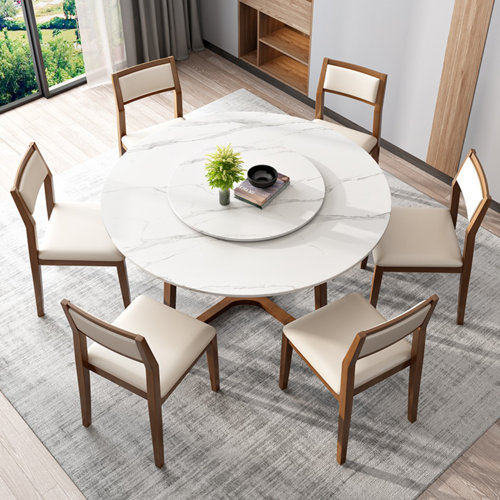 Round Seats 8 Kitchen & Dining Room Sets You'll Love | Wayfair