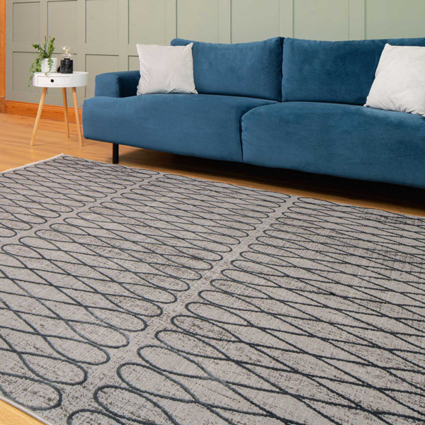 George Oliver Lamia Grey Rug | Wayfair.co.uk