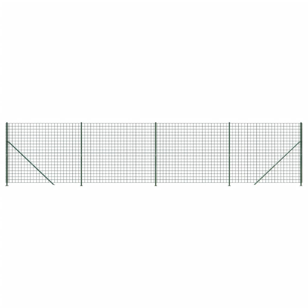 vidaXL Wire Mesh Fence with Flange | Wayfair