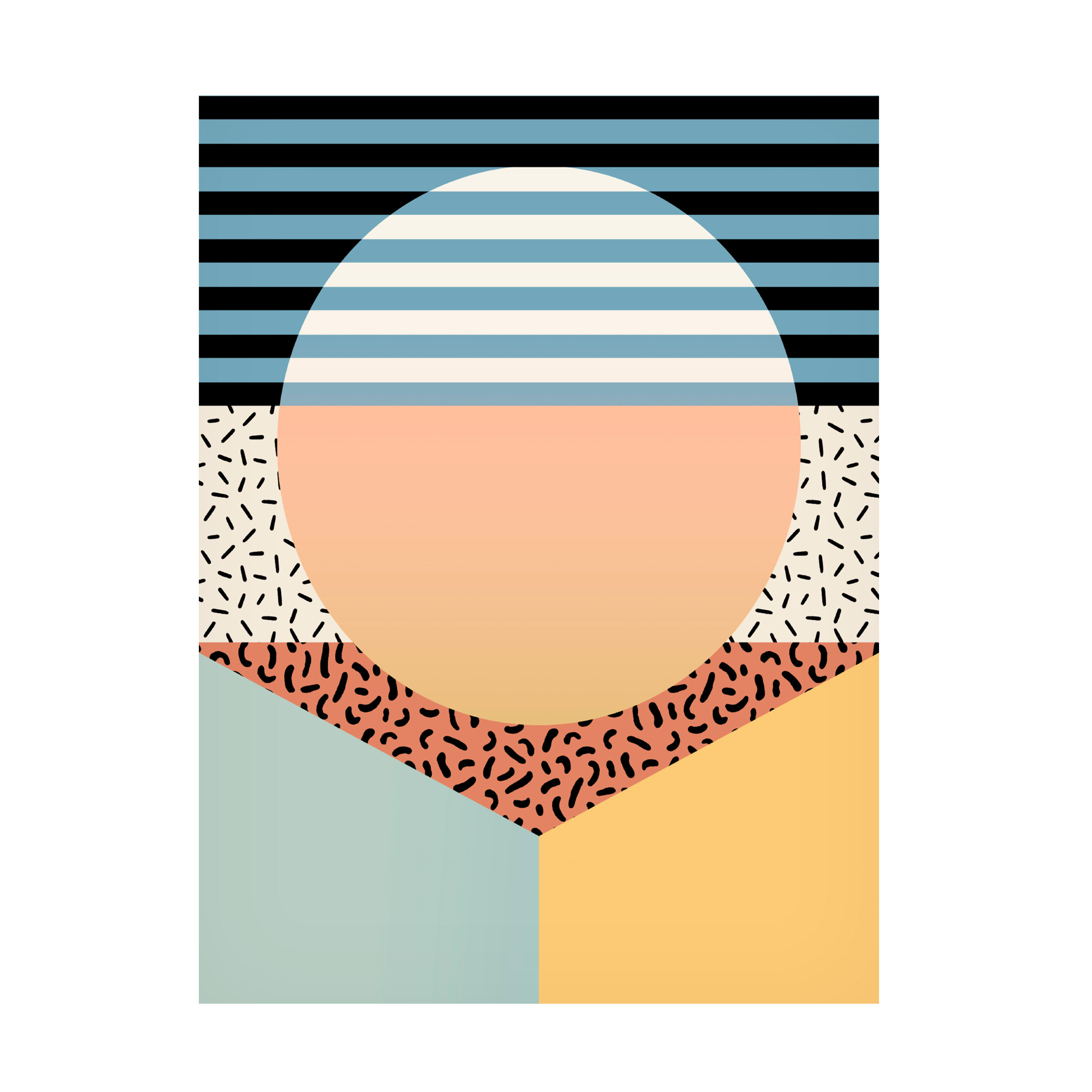 Wrought Studio™ Modern Memphis III by Victoria Barnes - Unframed Print ...