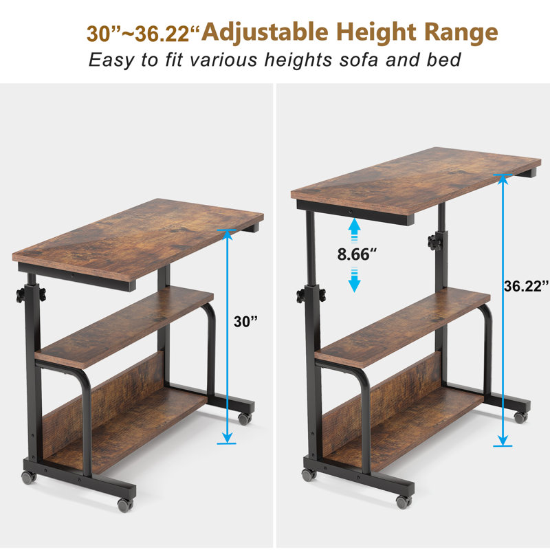 17 Stories Chrishanda Height Adjustable Portable Desk | Wayfair