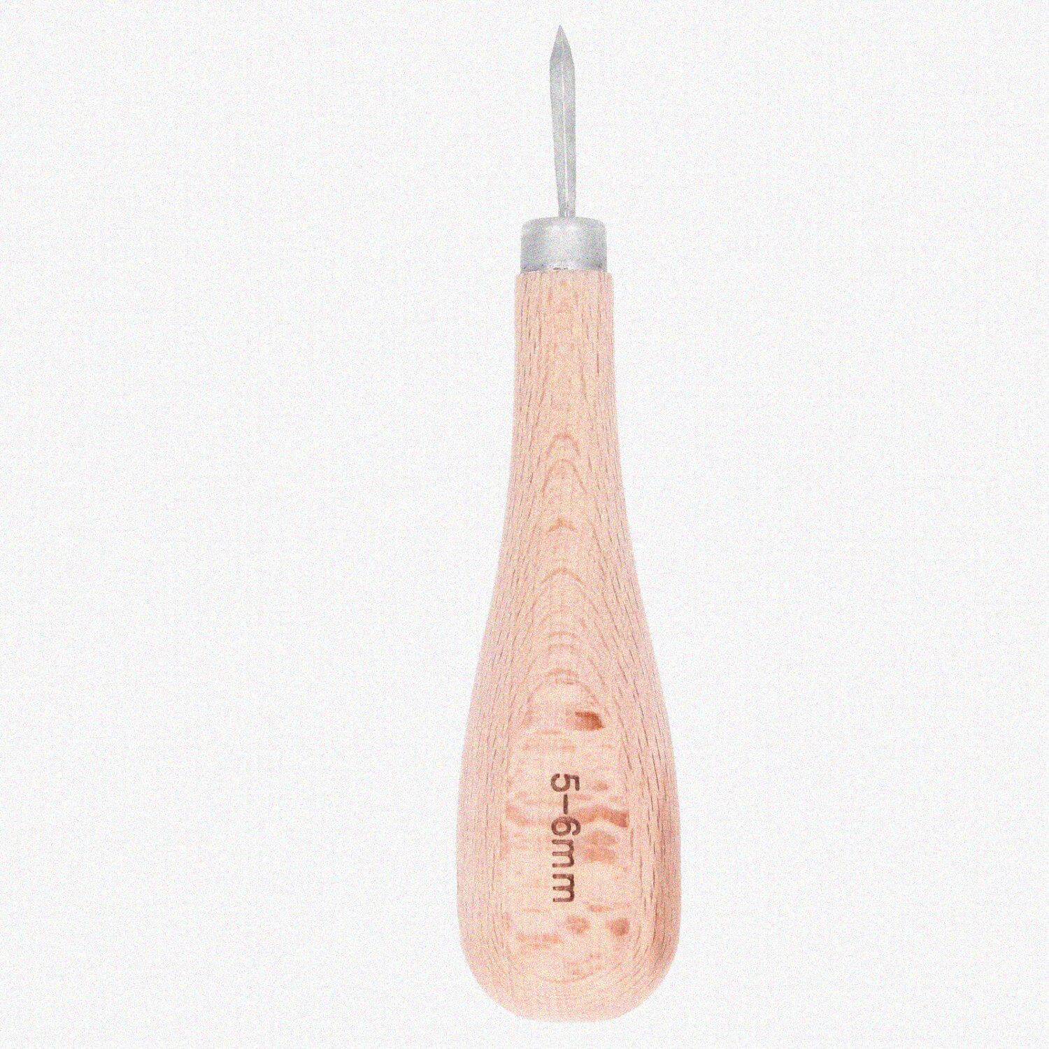 Pacific Funds Leather Awl 5-6mm Beech Wood Handle Steel Rhombus Shape ...