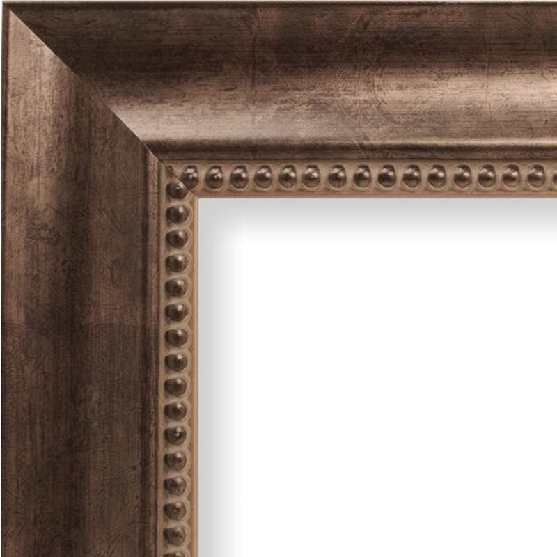Three Posts™ Funderburg Beaded Wood with Frame in Antique Bronze ...