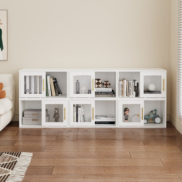 Green4ever 6 Stackable Cubby Storage Organizers, Open Shelf With ...