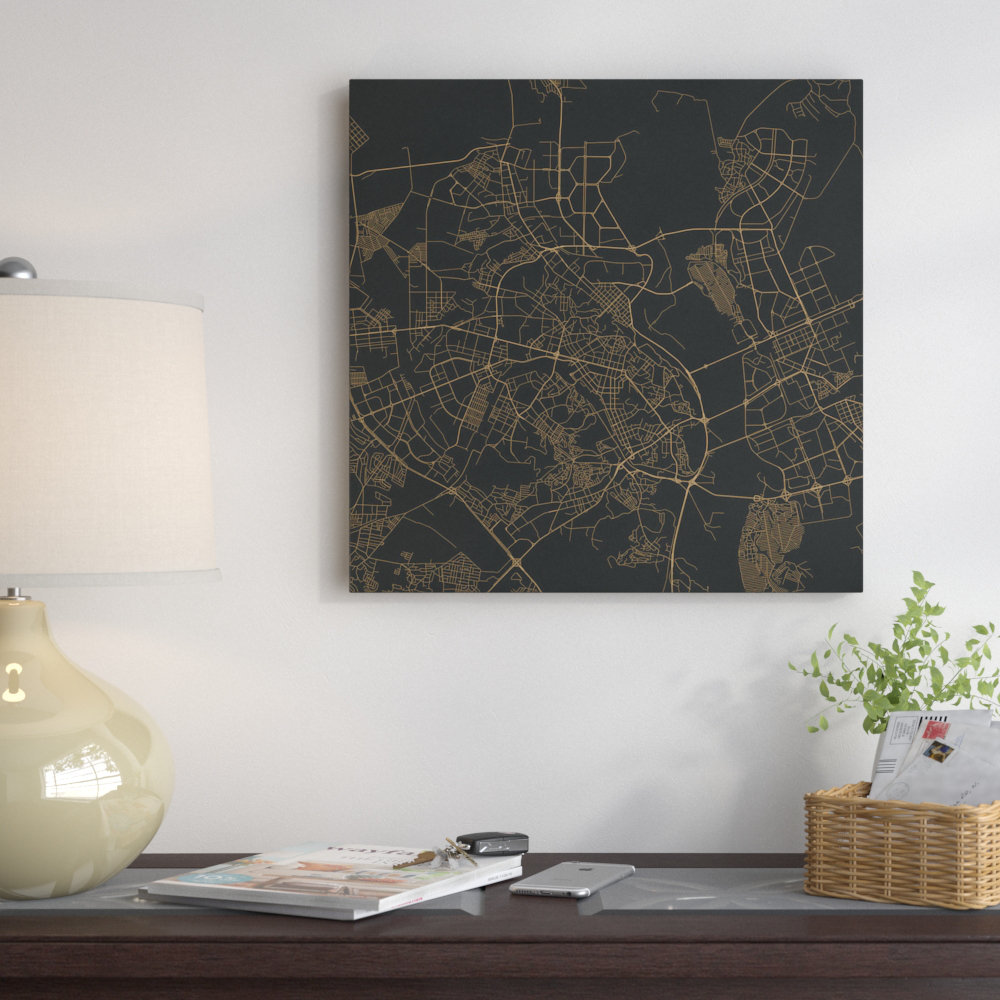 East Urban Home Kiev Urban Roadway Map (Gold) by Urbanmap - Gallery ...