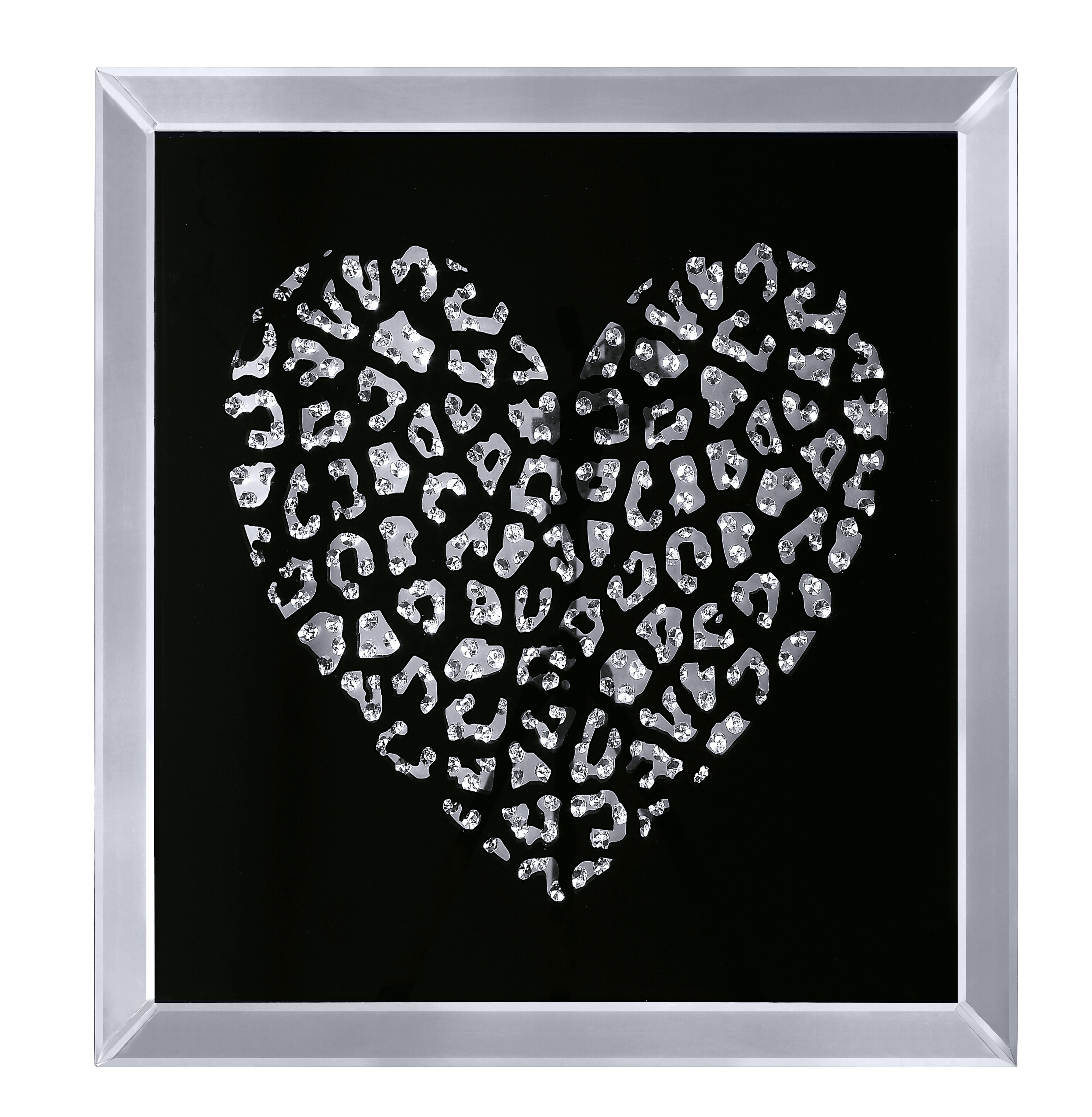 Plethoria Beret Mirrored Heart - Single Picture Frame Print | Wayfair