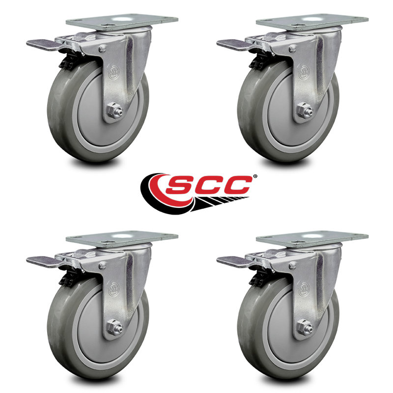 Service Caster Cambro Dish Caddies Utility Truck Swivel Caster with ...
