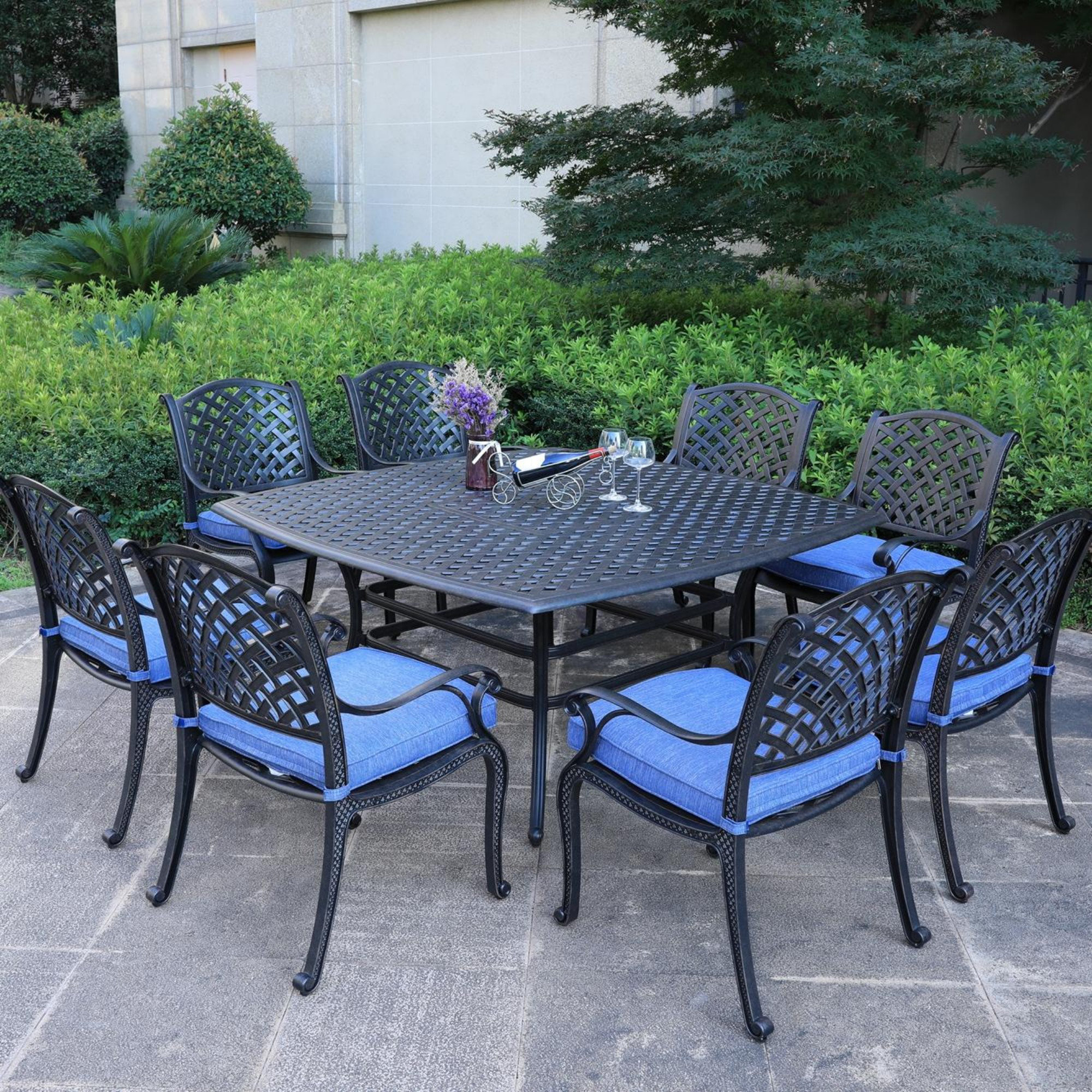 Canora Grey Square 8 - Person 63.98" Long Dining Set | Wayfair