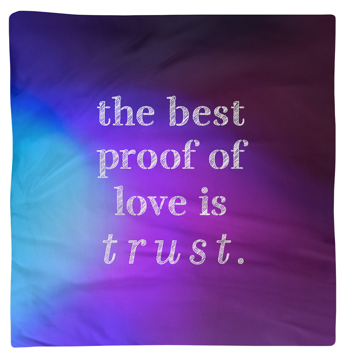 East Urban Home Love and Trust Quote Napkin | Wayfair