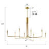 Everly Quinn Sola 8 - Light Candle Style Modern Linear Chandelier ...