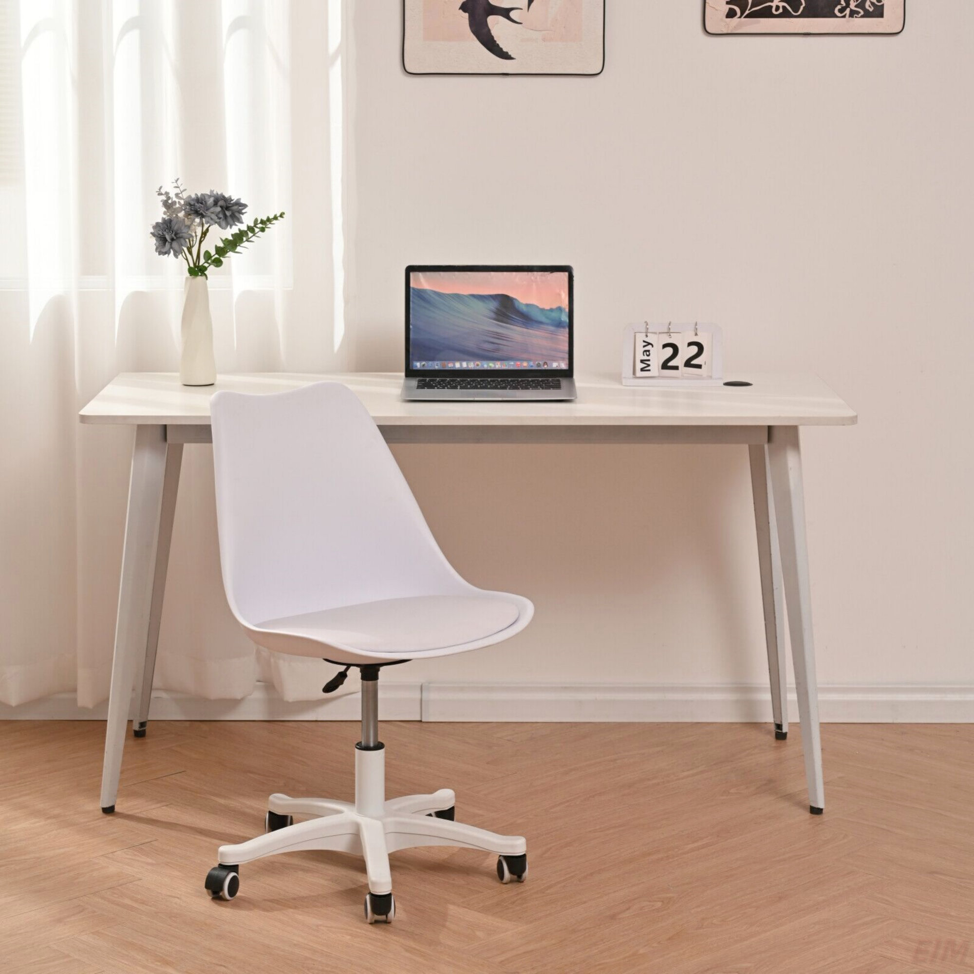 Mercer41 Armless Office Chair,Ergonomic Small Computer Desk Chair With ...