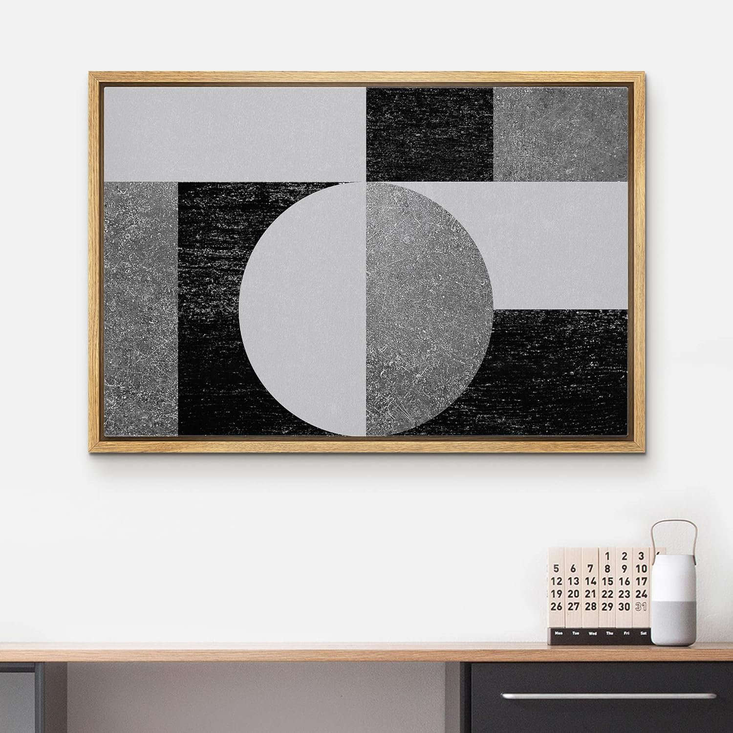 IDEA4WALL Geometric Sphere Collage Abstract Shapes Modern Multicolor ...
