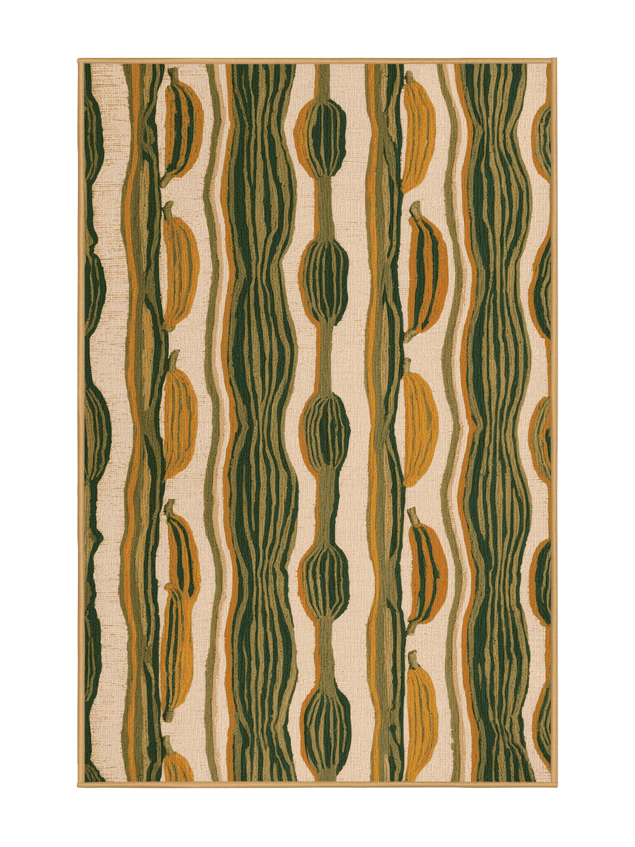 Dakota Fields Washable Delicata Squash Vegetables Area Rug | Wayfair