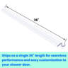 MCOCOD 36"Ultra Clear Polycarbonate Shower Door Bottom Seal For 3/8 ...