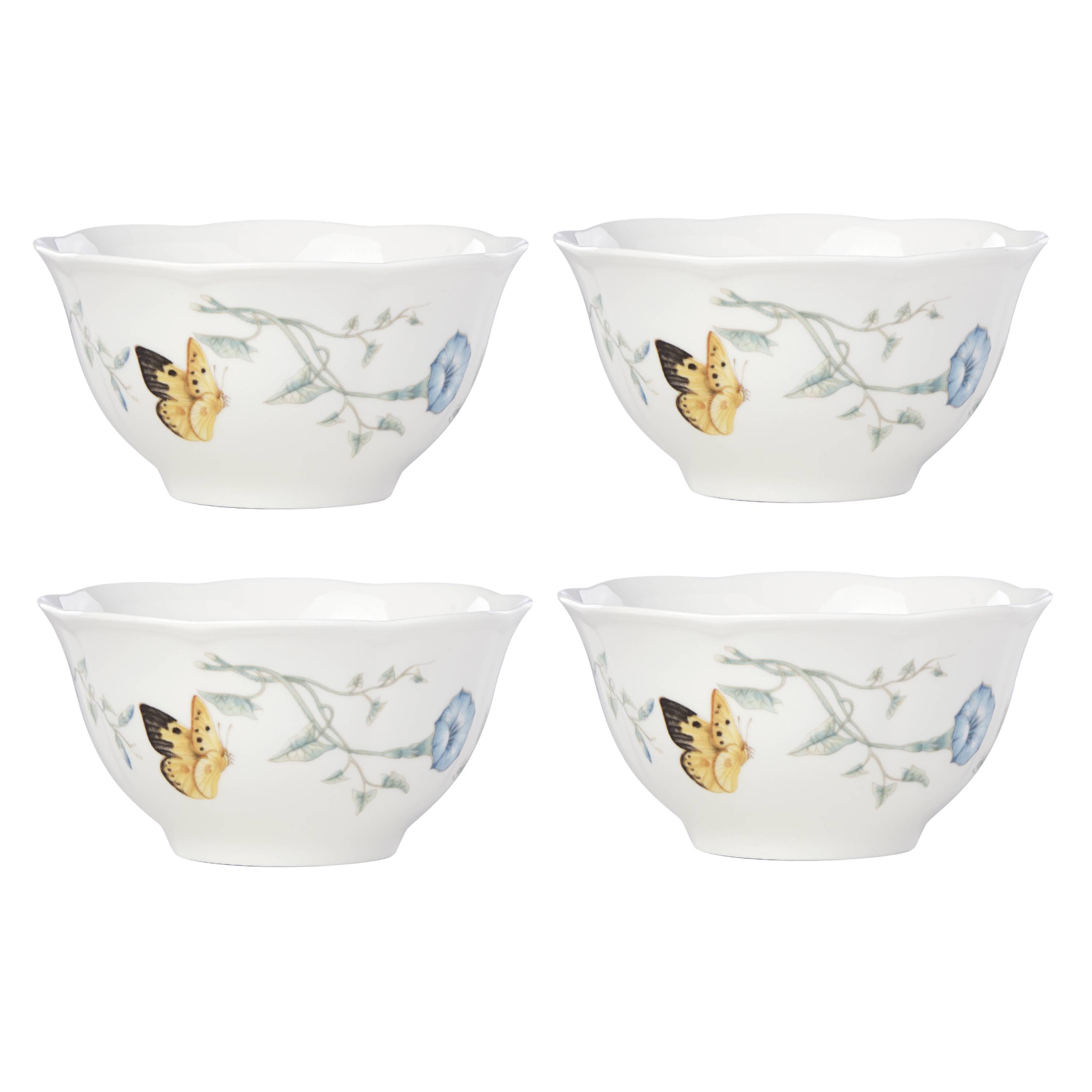 Lenox Butterfly Meadow 4-Piece Rice Bowl Set & Reviews | Wayfair