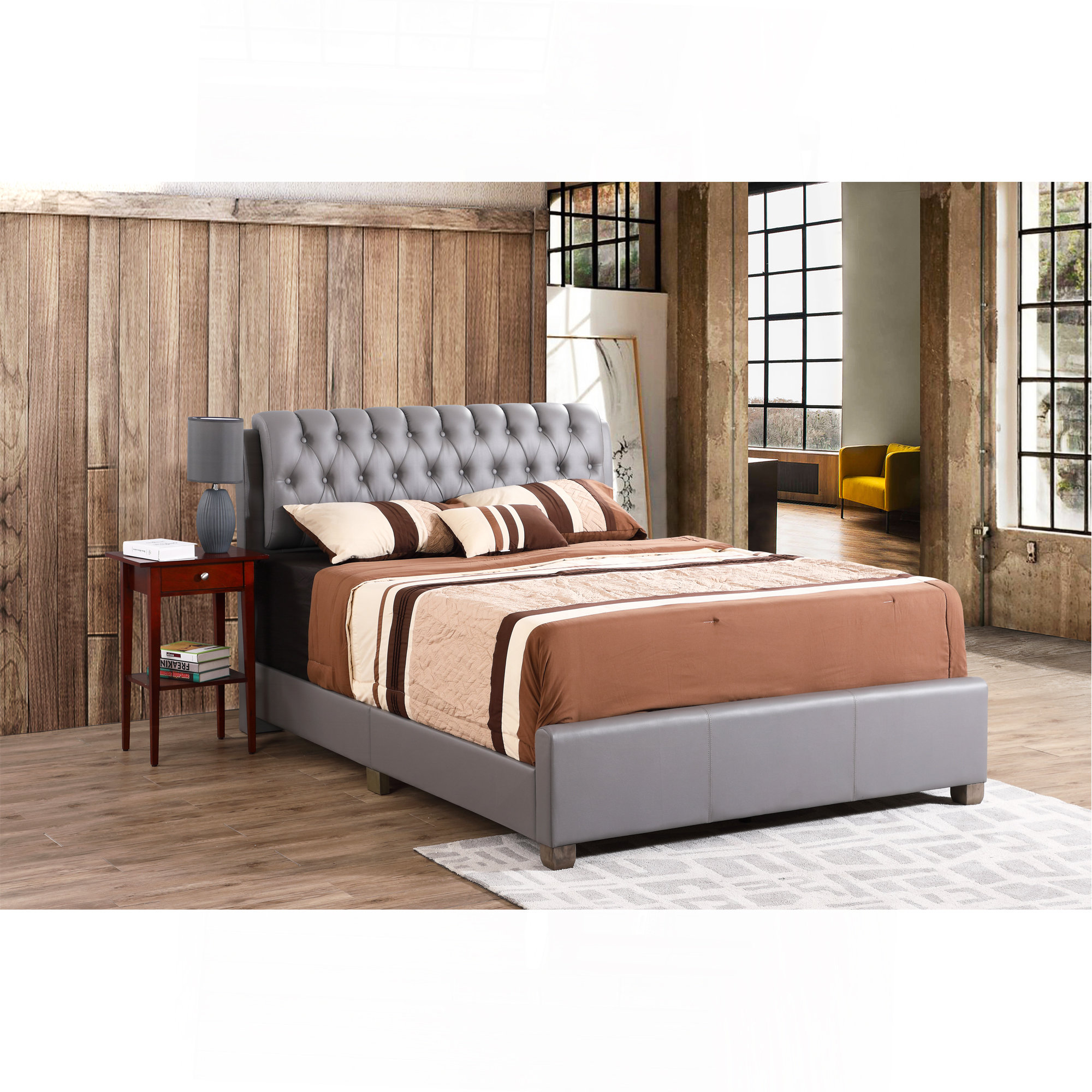 Alxfarton Modern Light Grey King Bed For Your Retreat | Wayfair
