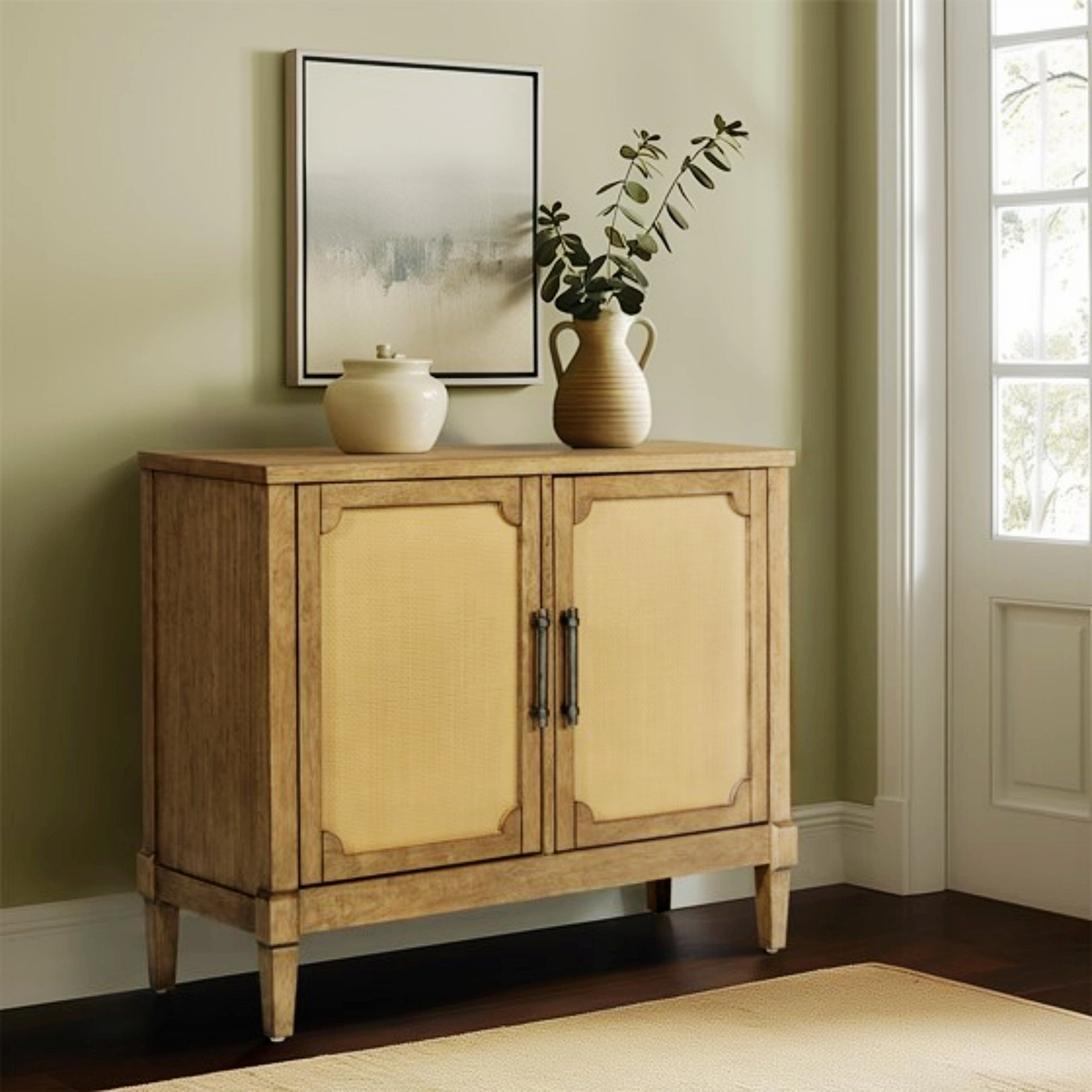 Bayou Breeze Accent Cabinet, Wooden Frame Storage Cabinet, Accent ...