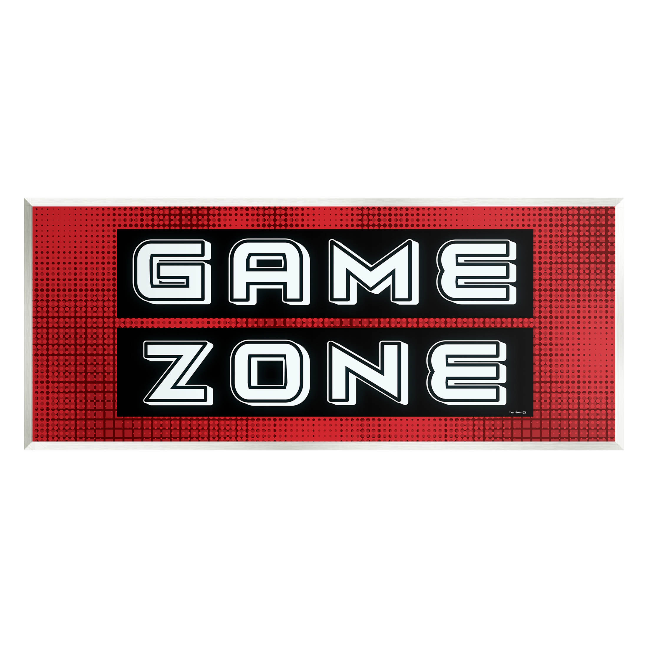 Trinx Video Game Zone Patterned by Yass Naffas Designs - Unframed ...