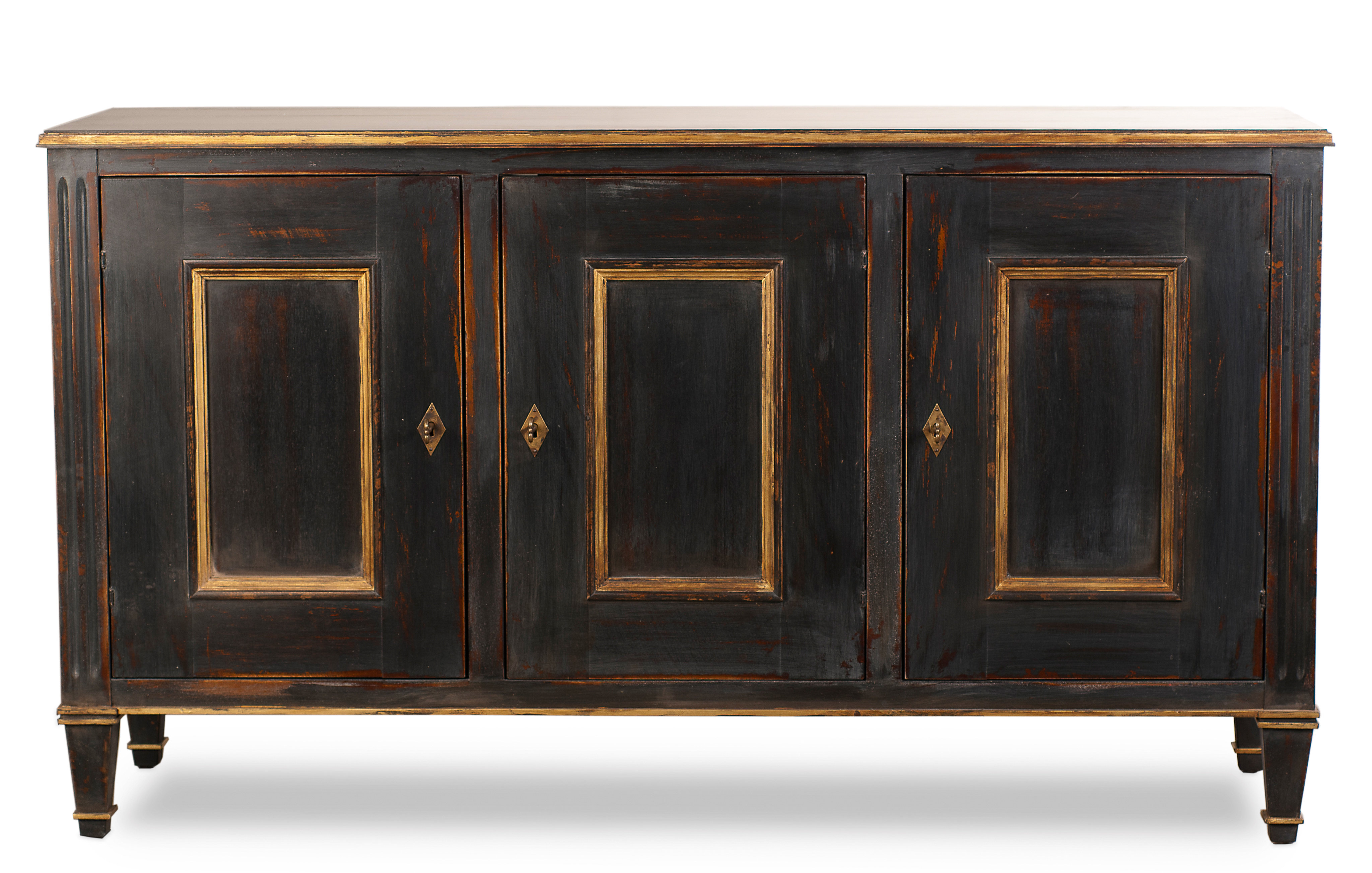 Sarreid Ltd Louis Xvi Buffet, Powder Black W/Gold & Reviews | Perigold