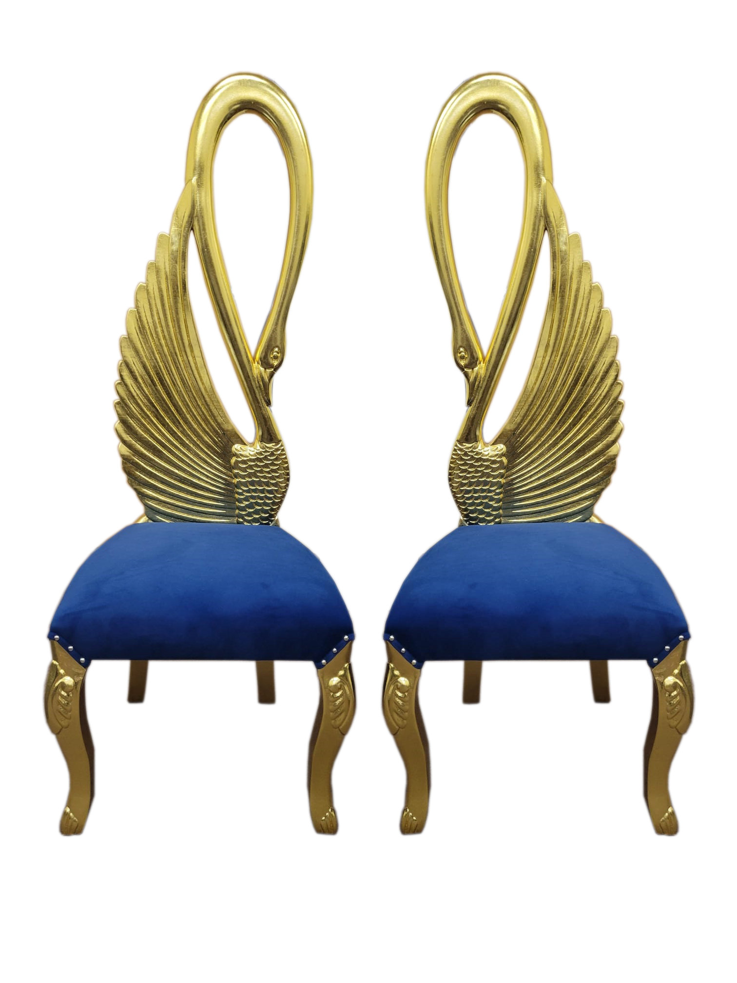 Infinity Furniture Import Infinity Gold Swan Chairs With Red Upholstery ...