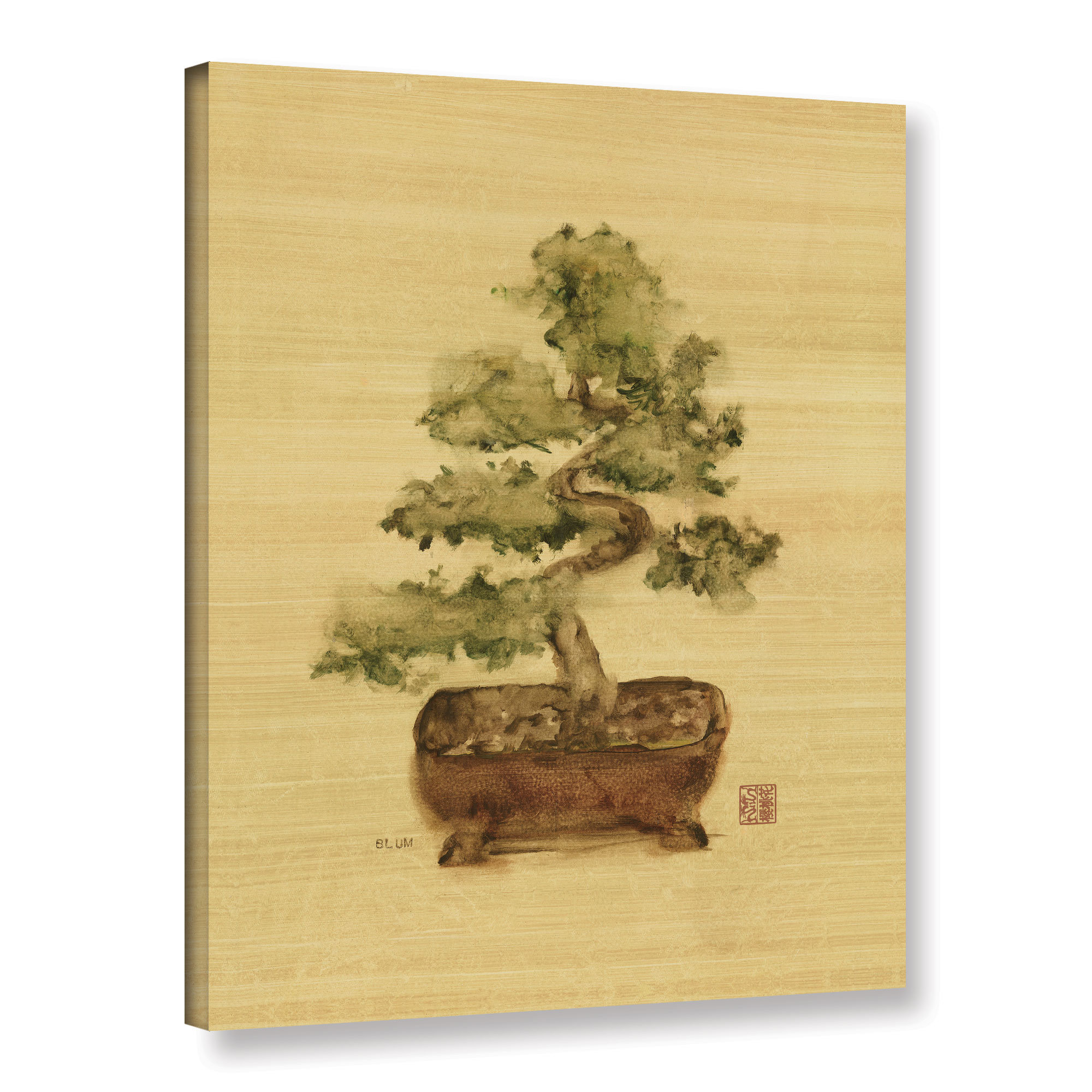 Winston Porter 'Bonsai I' Painting Print on Wrapped Canvas | Wayfair