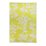 Winston Porter Hand-Woven Yellow/White Indoor/Outdoor Area Rug | Wayfair