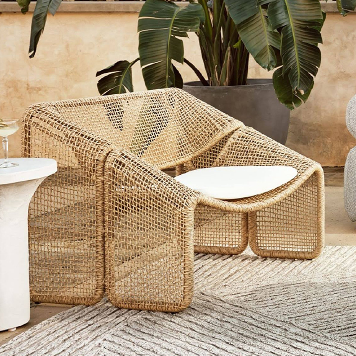 Bayou Breeze Berntraud Wicker Outdoor Lounge Chair | Wayfair