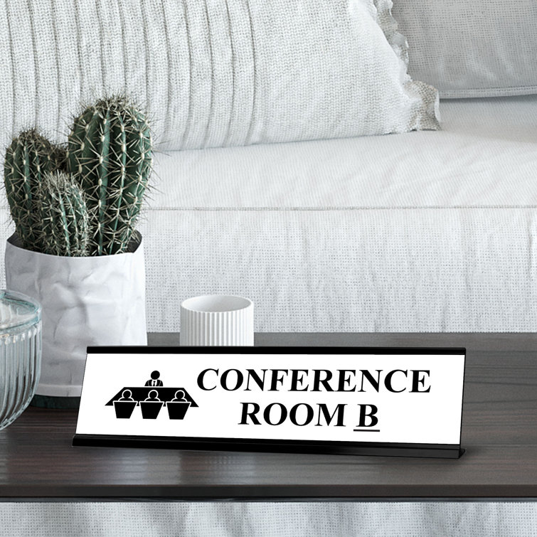 Signs ByLITA Conference Room B Desk Sign | Wayfair