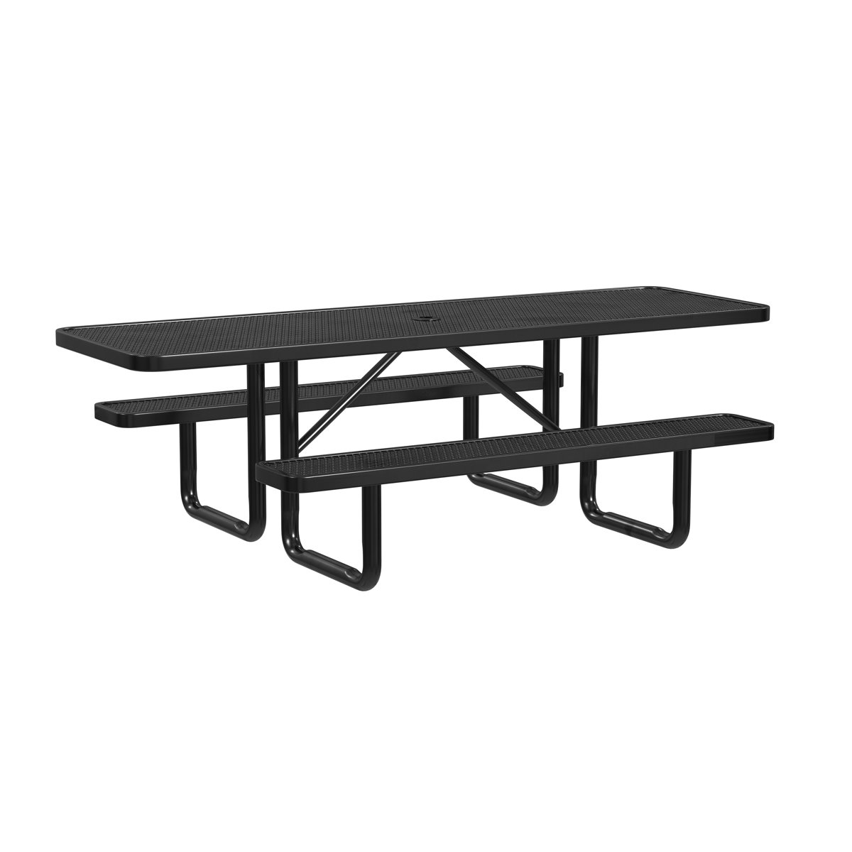 Leisure Craft 8 FT ADA Accessible Outdoor Picnic Table with 2 Bench ...