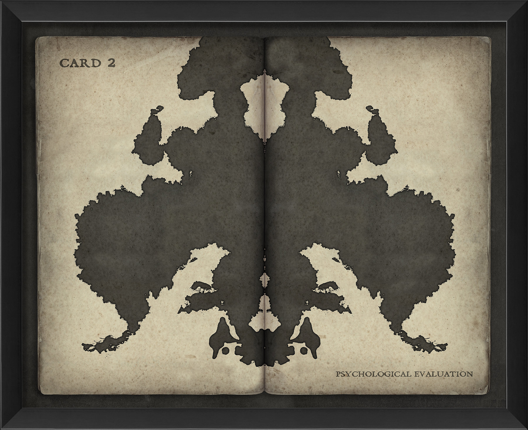 Williston Forge Ink Blot Card 2 - Picture Frame Graphic Art Print | Wayfair