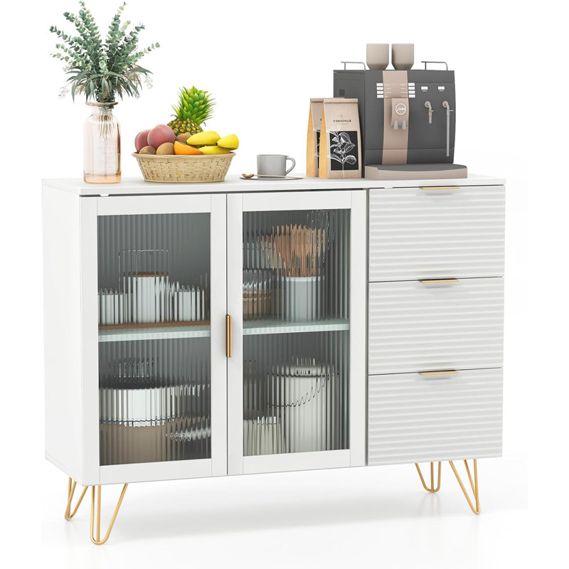 Mercer41 Modern Kitchen Sideboard Cabinet | Wayfair