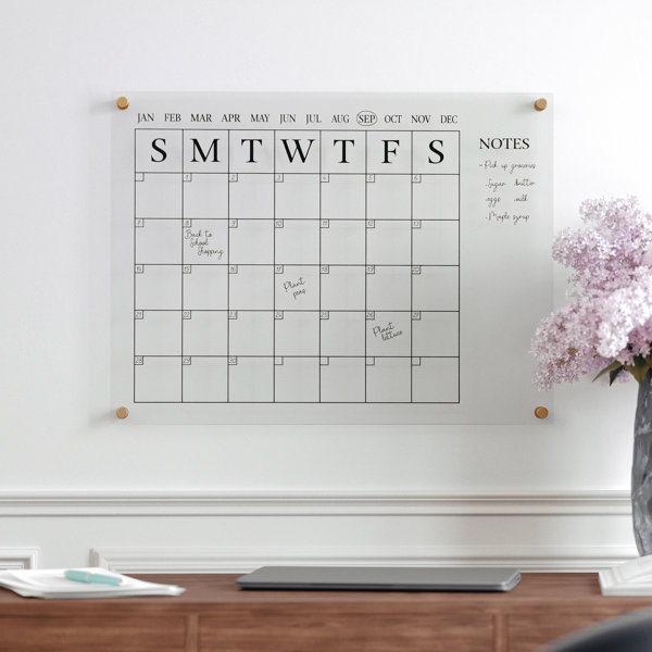 Martha Stewart Thomas Martha Stewart Acrylic Wall Calendar with Notes ...