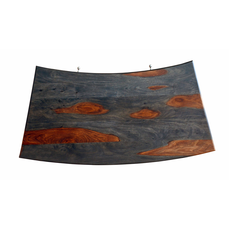 Loon Peak® Pervin Drawer Solid Wood Curved Desk & Reviews | Wayfair