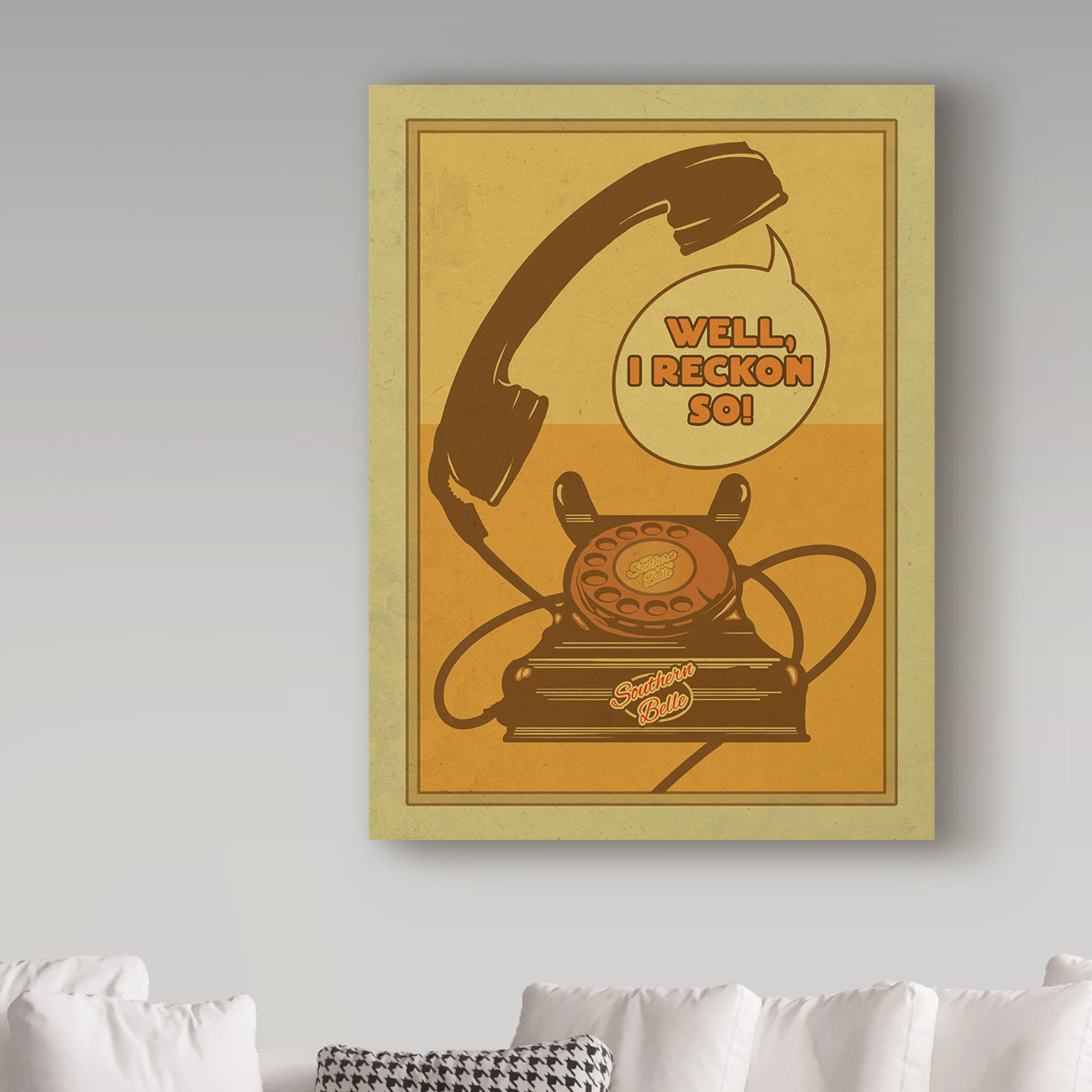Trademark Fine Art 'I Reckon So!' Graphic Art Print on Wrapped Canvas ...