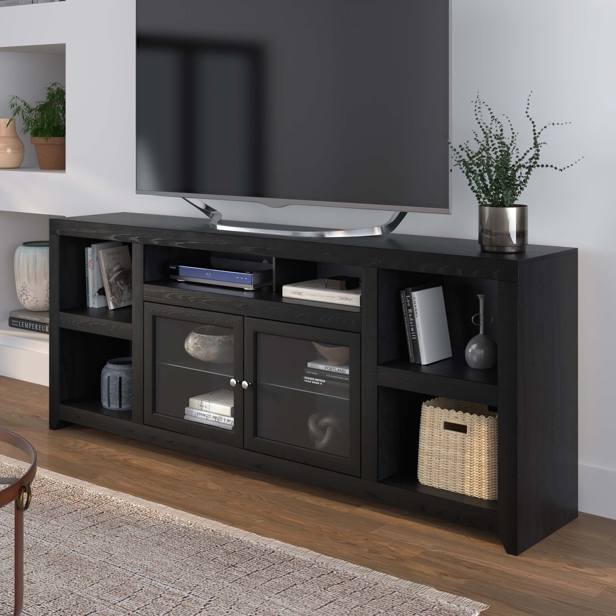 Hokku Designs Stylish TV Stand Console for Large Screens, Enhancing ...