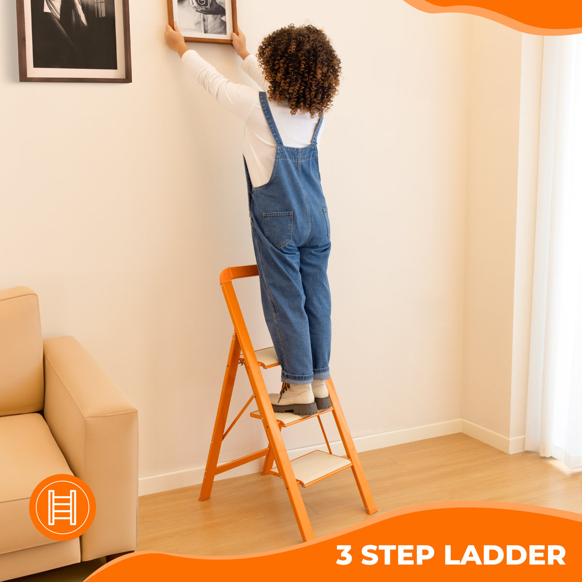 WFX Utility™ 3 - Step Aluminum Step Ladder & Reviews - Wayfair Canada