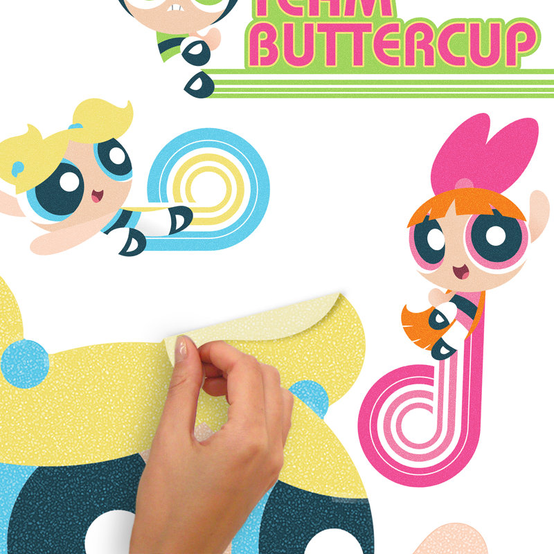 Room Mates Powerpuff Girls Giant Peel & Stick Alphabet Personalization ...