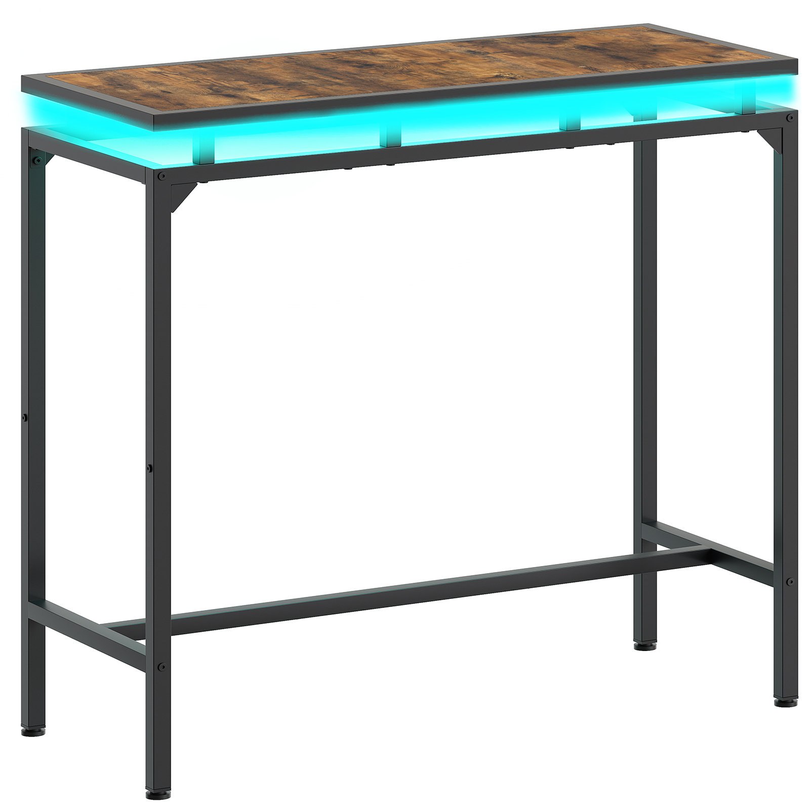 Wrought Studio Bar Table With LED Lights, Counter Height Bar Height ...
