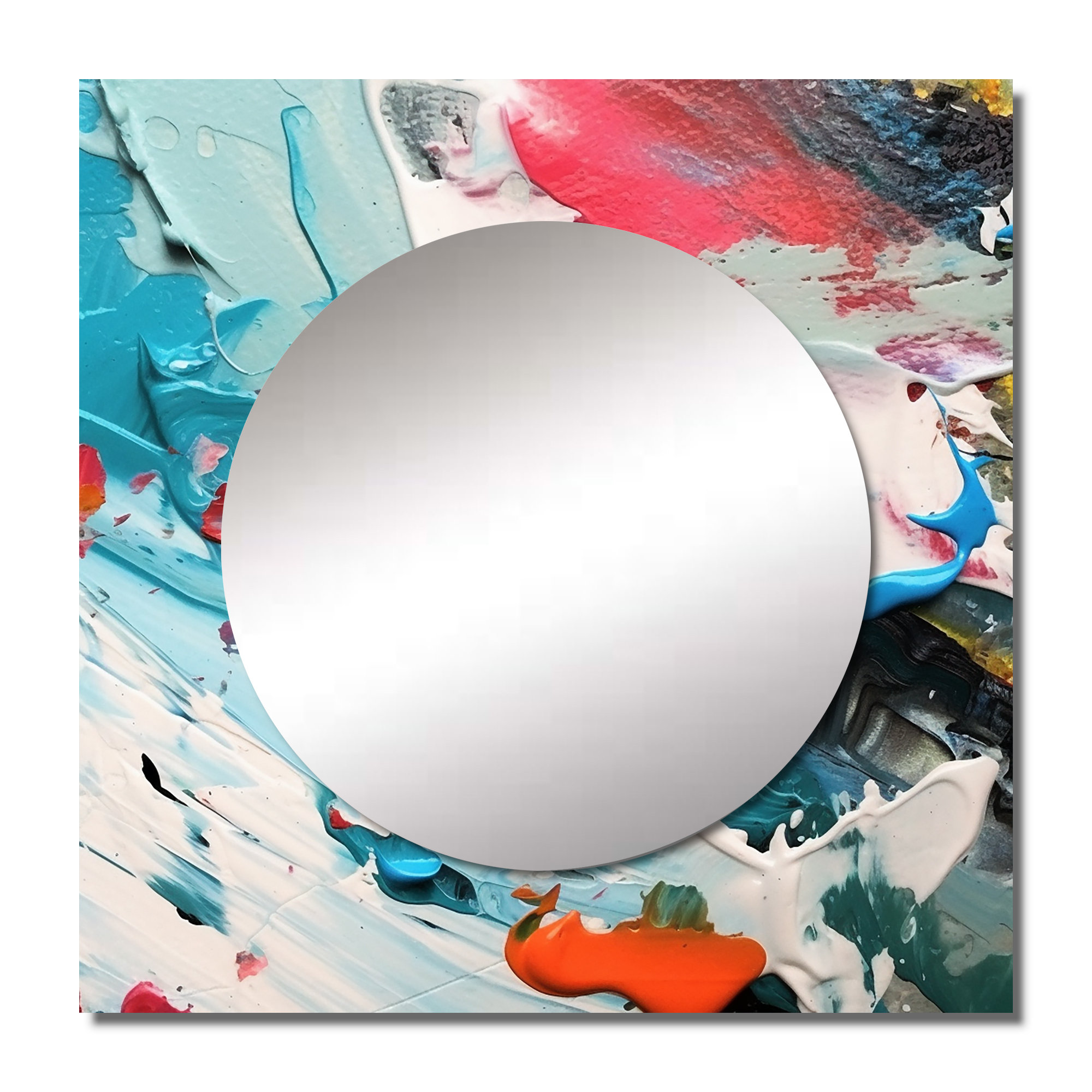 Design Art Winter Of Delightful Uncertainty - Abstract Shapes Square ...