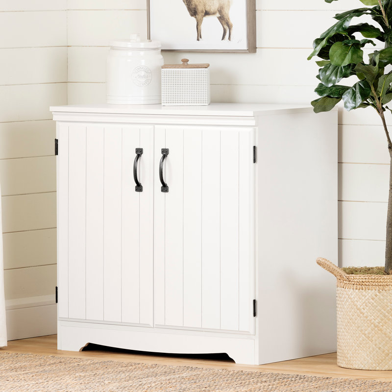 Red Barrel Studio® Braydin 2 Door Storage Cabinet - Pure White ...