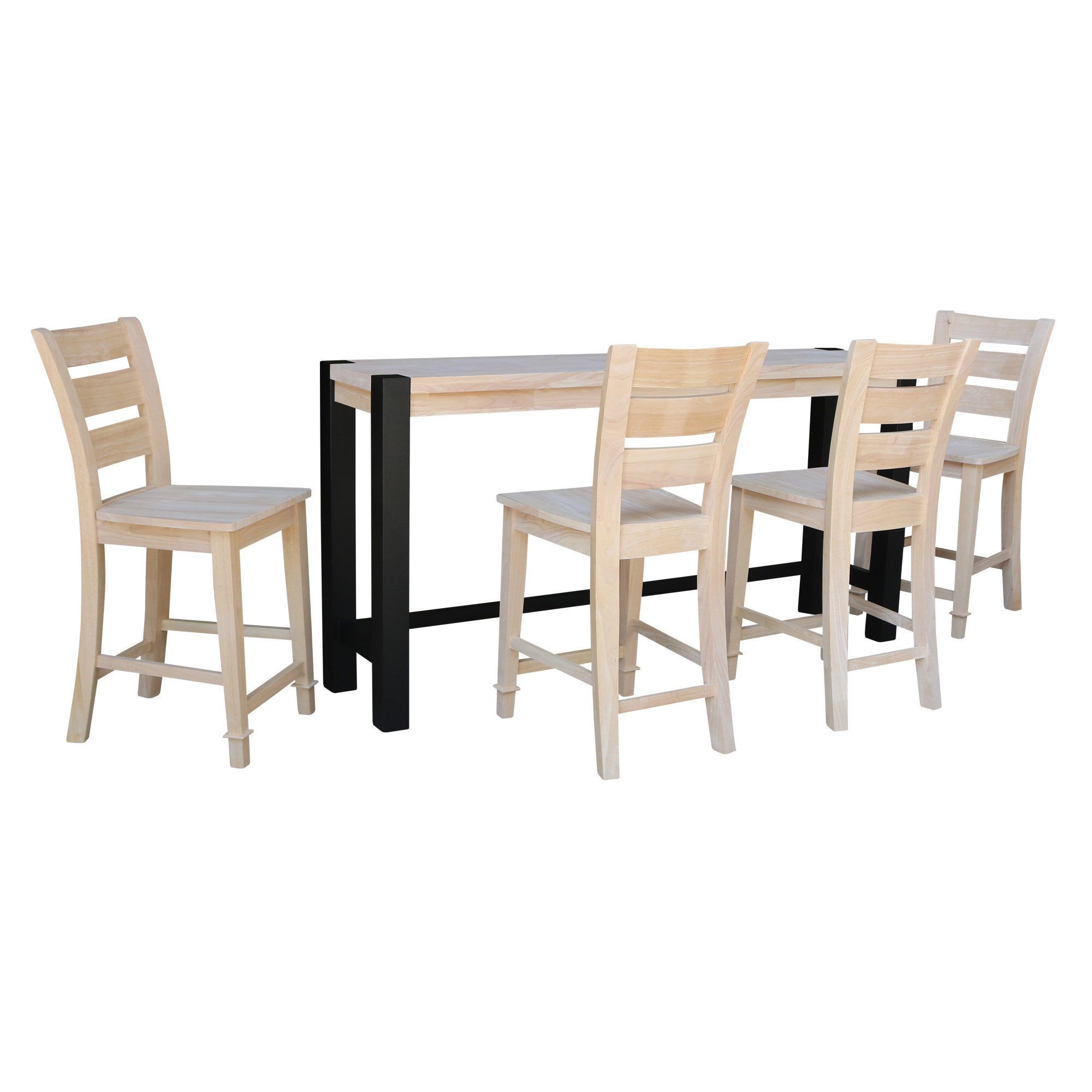Rosalind Wheeler Saybrook Point Tall Counter Height Dining Set ...