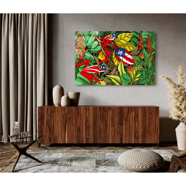 Bay Isle Home™ Puerto Rican Coqui Frogs, Puerto Rico Wall Art, Printed ...
