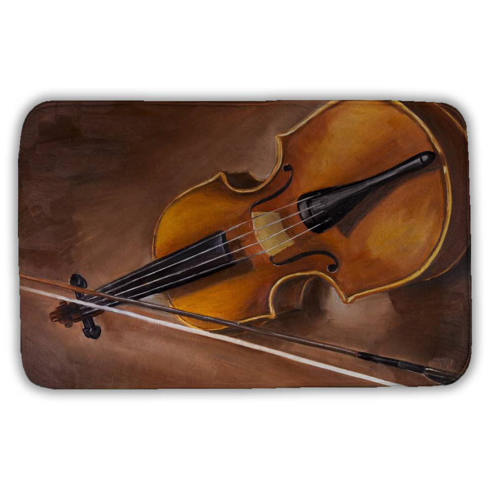 East Urban Home Alto violin Bath Mat with Non-Slip Backing - Quick Dry ...