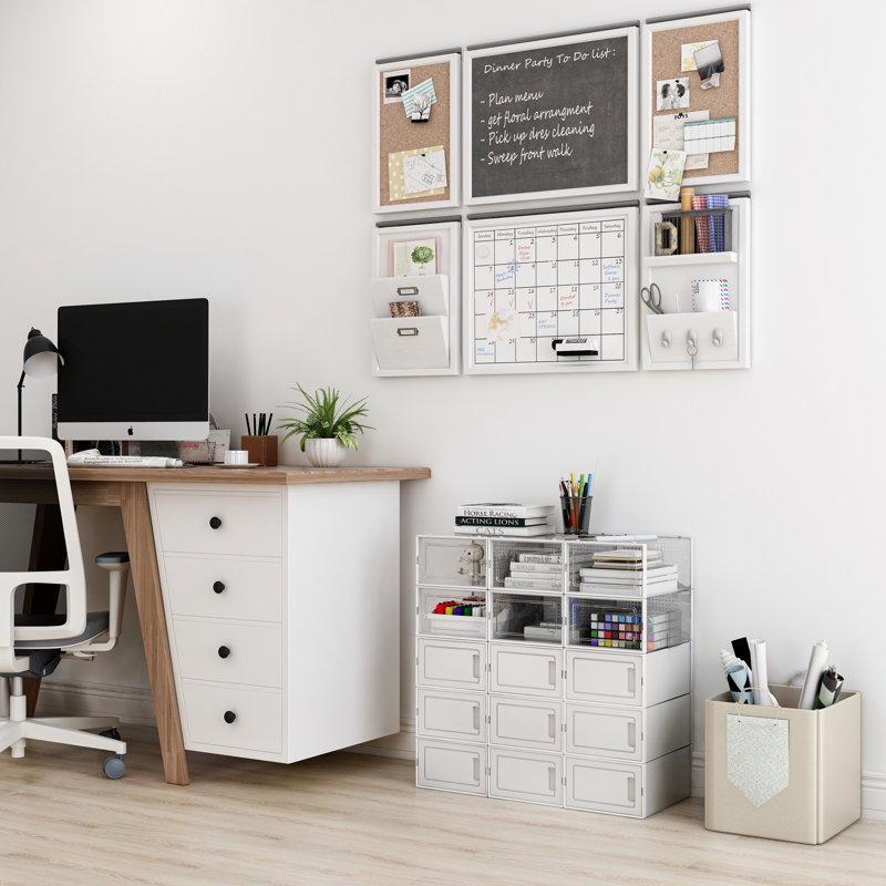 Rebrilliant Ozena 15 Stackable (6 transparent, 9 white) Plastic ...