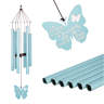 Gracie Oaks Perianne Laser Etched Painted Wood Hand Tuned Wind Chime ...