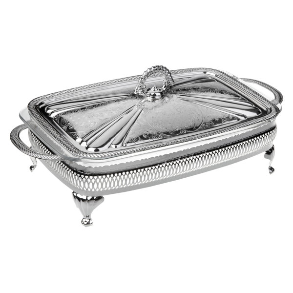 Corbell Silver Company Queen Anne Silver Plated Rectangular Casserole ...