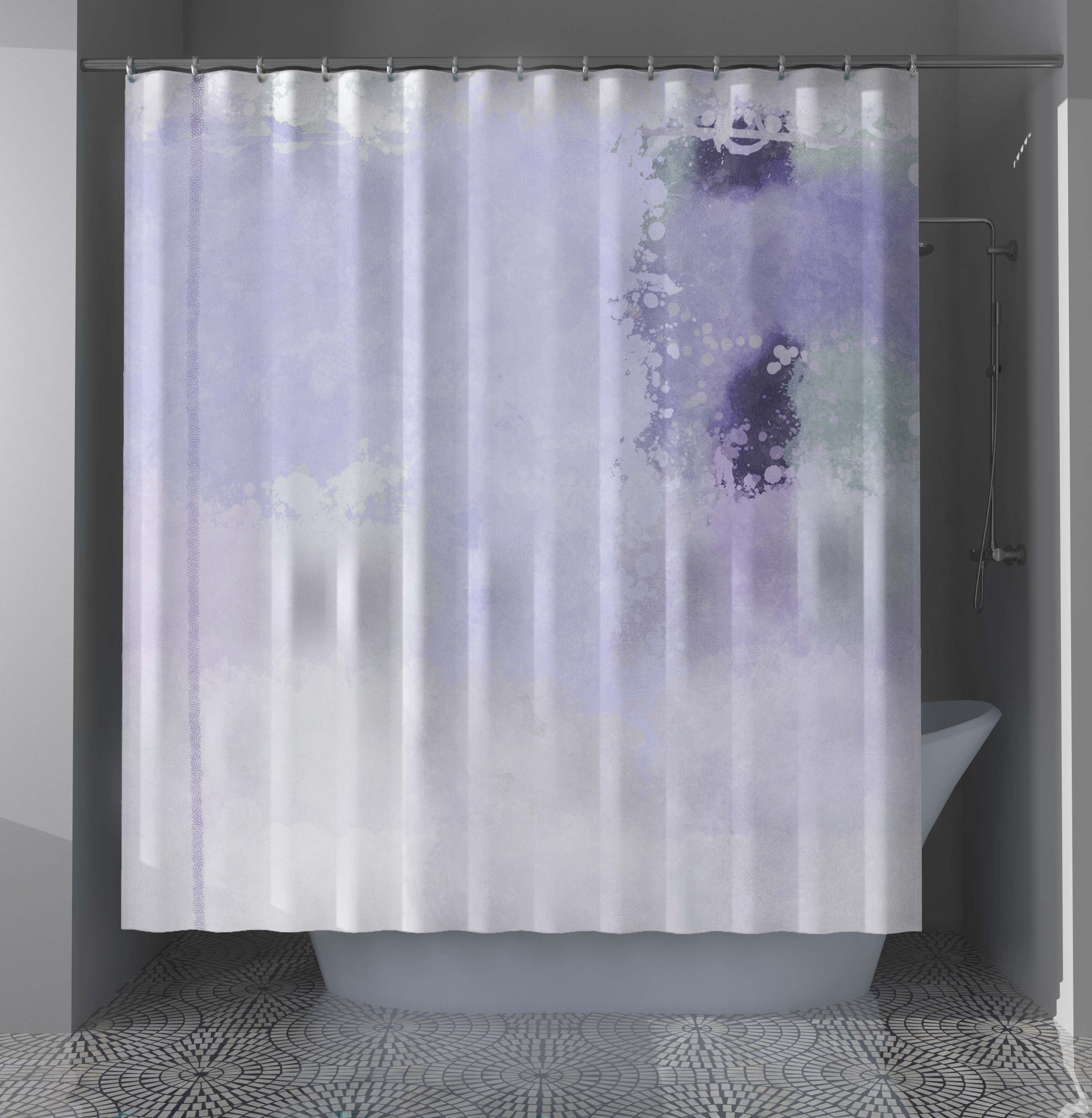 East Urban Home Dashane Abstract Shower Curtain | Wayfair