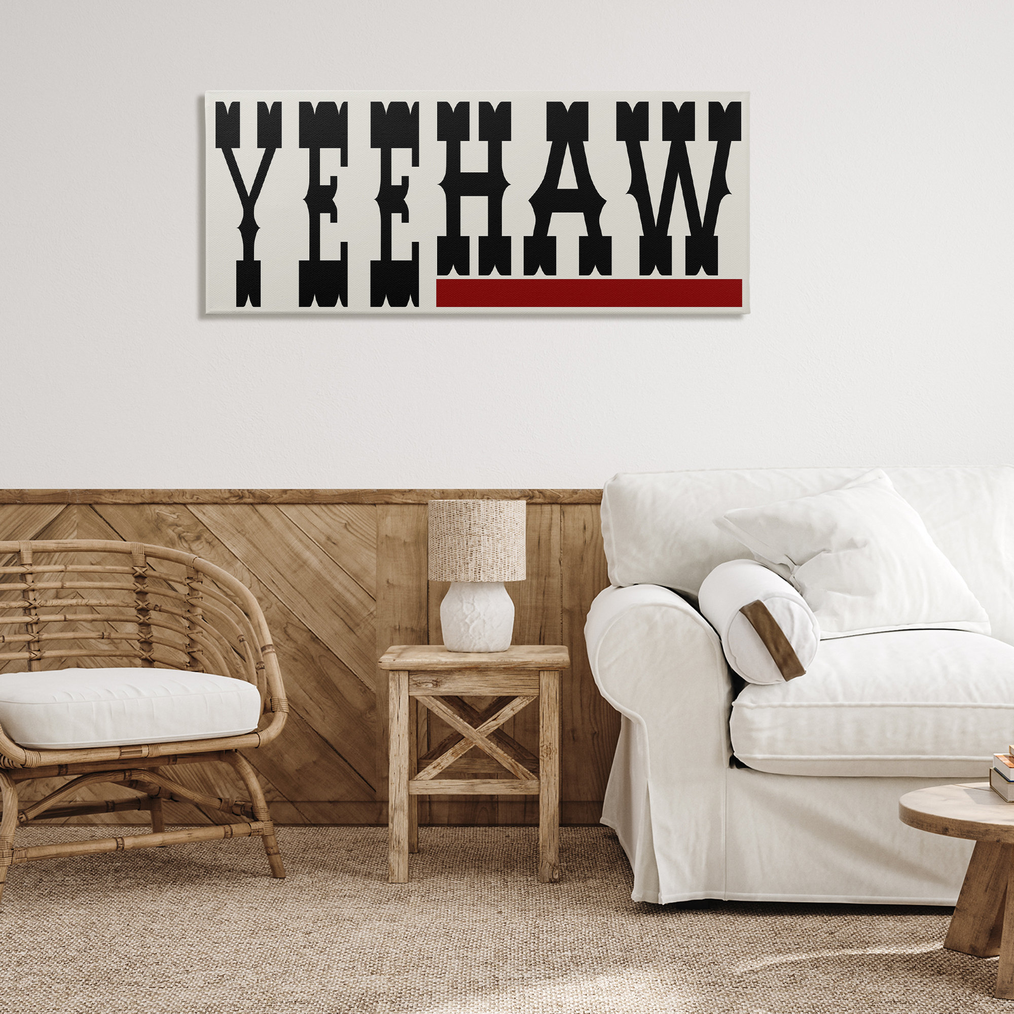 Trinx Yeehaw Western Word Canvas Wall Art by Sd Graphics Studio | Wayfair